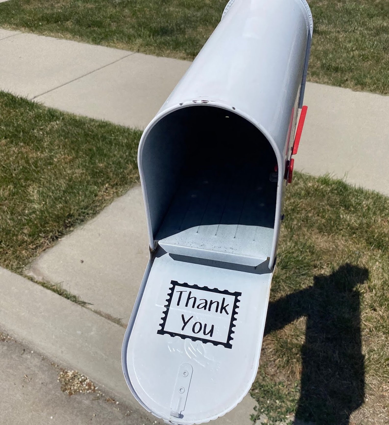 Mailbox Decal Thank You Mailbox Stamp Vinyl Decal Mailman - Etsy