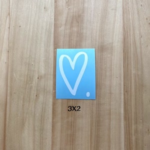 Heart Decal Heart Vinyl Decal Heart Car Decal Heart Vinyl Sticker for ...