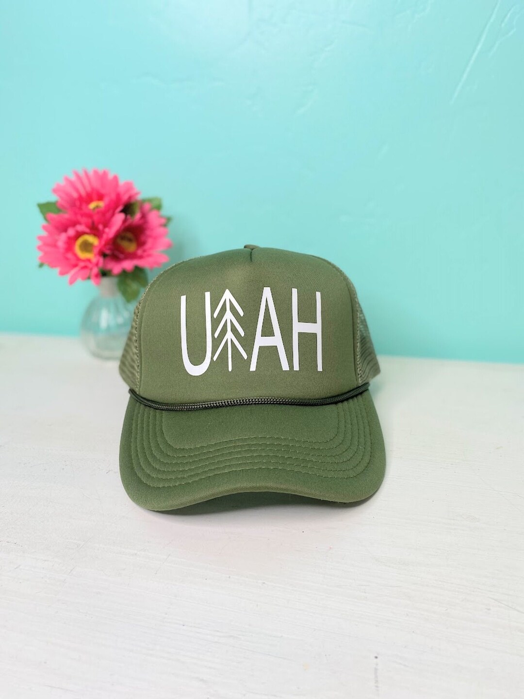 Utah Mountain Hat UTAH Nature Hat Trucker Hat for Women Hiker Happy ...