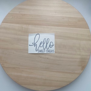 Hello Sweet Cheeks Bathroom Wall Decal Custom Bathroom Wall Decor Funny ...