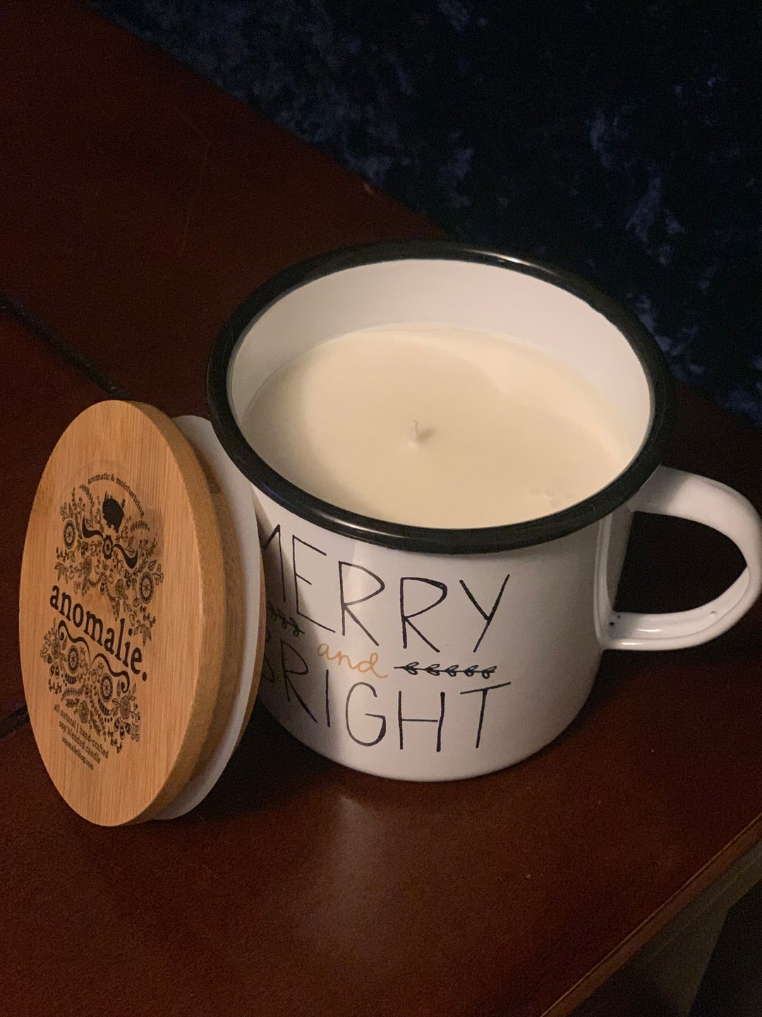 Reusable Metal Camping Mug Lotion Candle W/ Bamboo Lid - Etsy