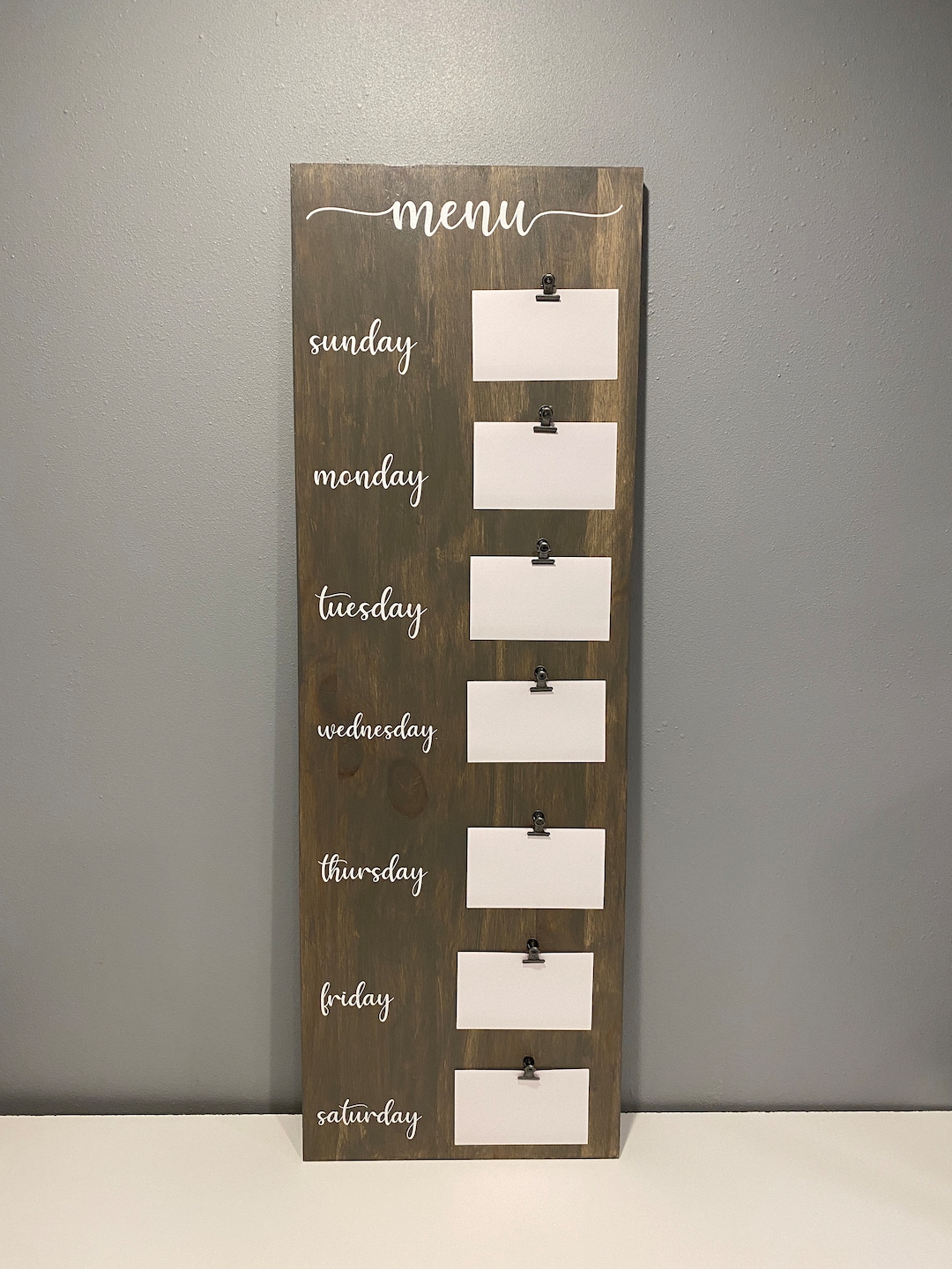 Menu Board Menu Planner Meal Plan Kitchen Menu Board Weekly Menu Weekly ...