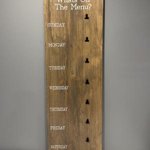 Get Organized With a Rustic Wooden Menu Board - Etsy Australia