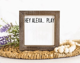 Hey Alexa Sign - Etsy