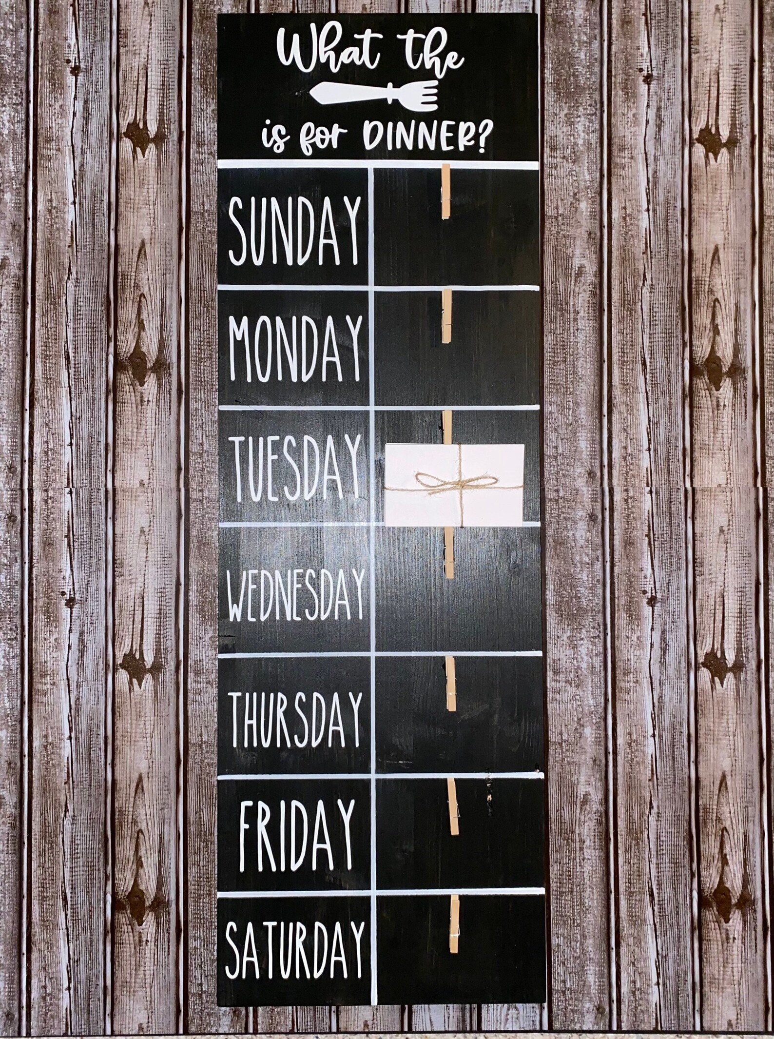 Menu Board Menu Planner Meal Plan Kitchen Menu Board - Etsy