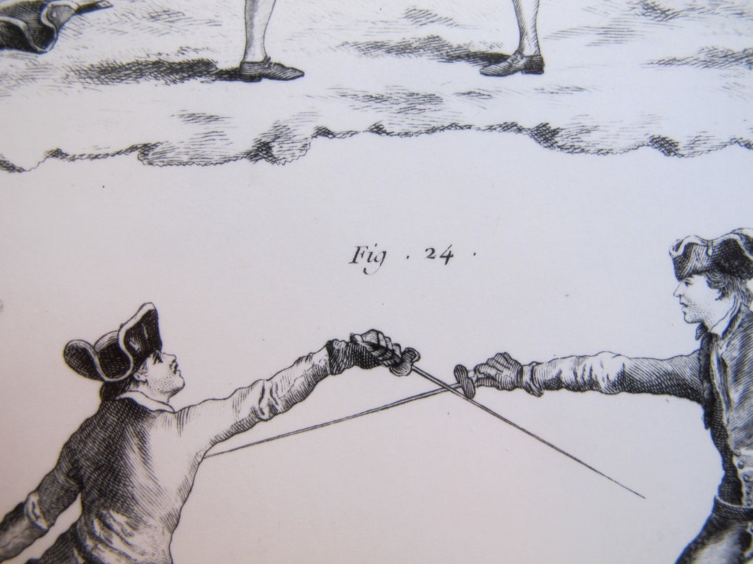 Photos of Vintage Fencing Diagrams French Fencing Illustration - Etsy