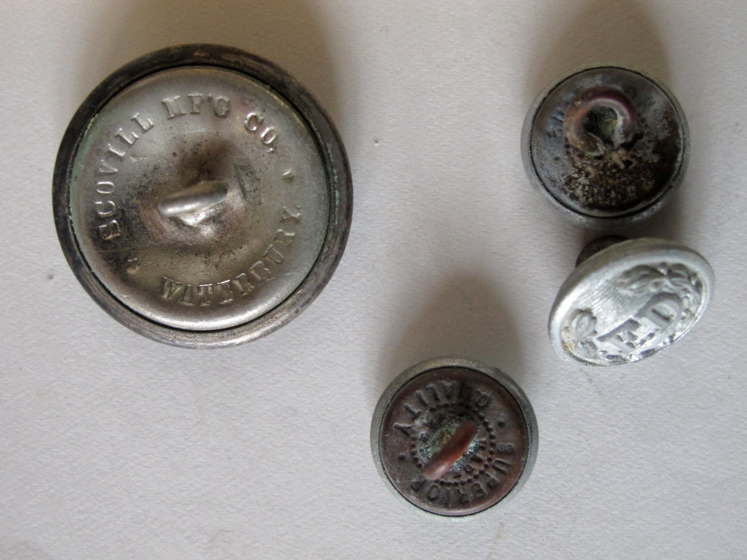 Vintage Fire Department Buttons Metal Sewing Notions - Etsy