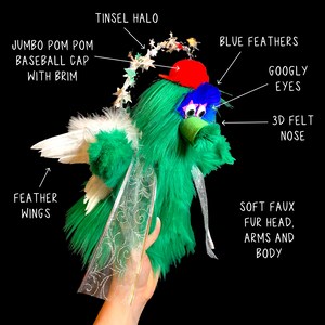 Phanatic Christmas Tree Angel - Handmade 3D Felt, Feathers and Faux Fur ...