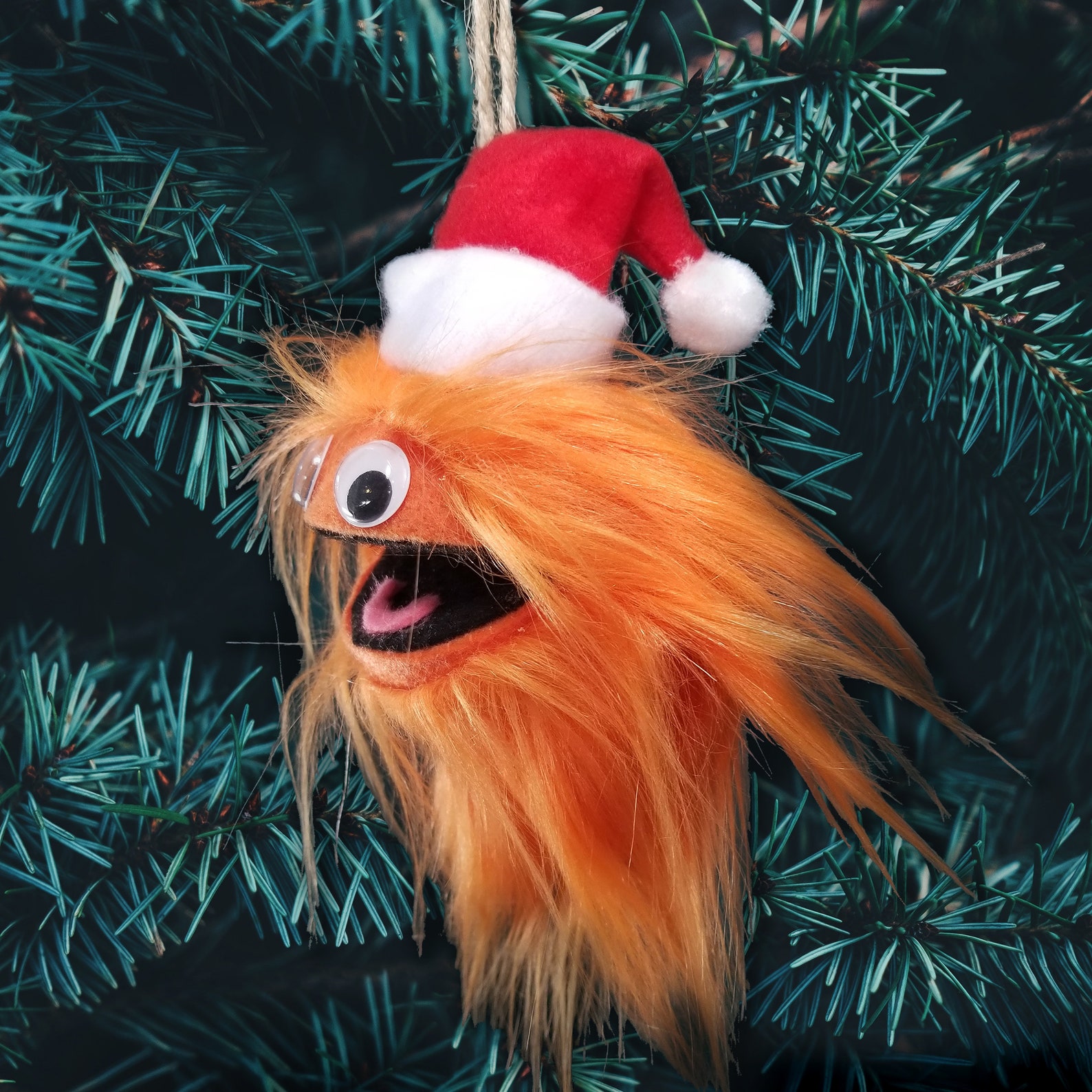 Gritty Ornament 3D Felt Handmade | Etsy