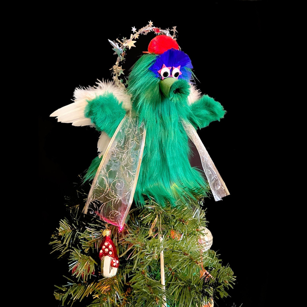 Phanatic Christmas Tree Angel - Handmade 3D Felt, Feathers and Faux Fur ...