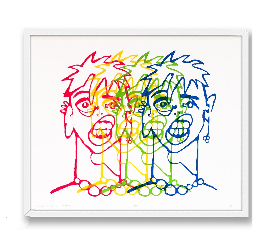 Miley Cyrus, in Rainbow - Etsy