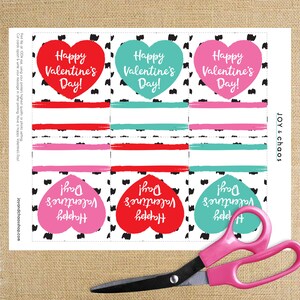 Printable Valentines for School - Last Minute Instant Digital Download ...