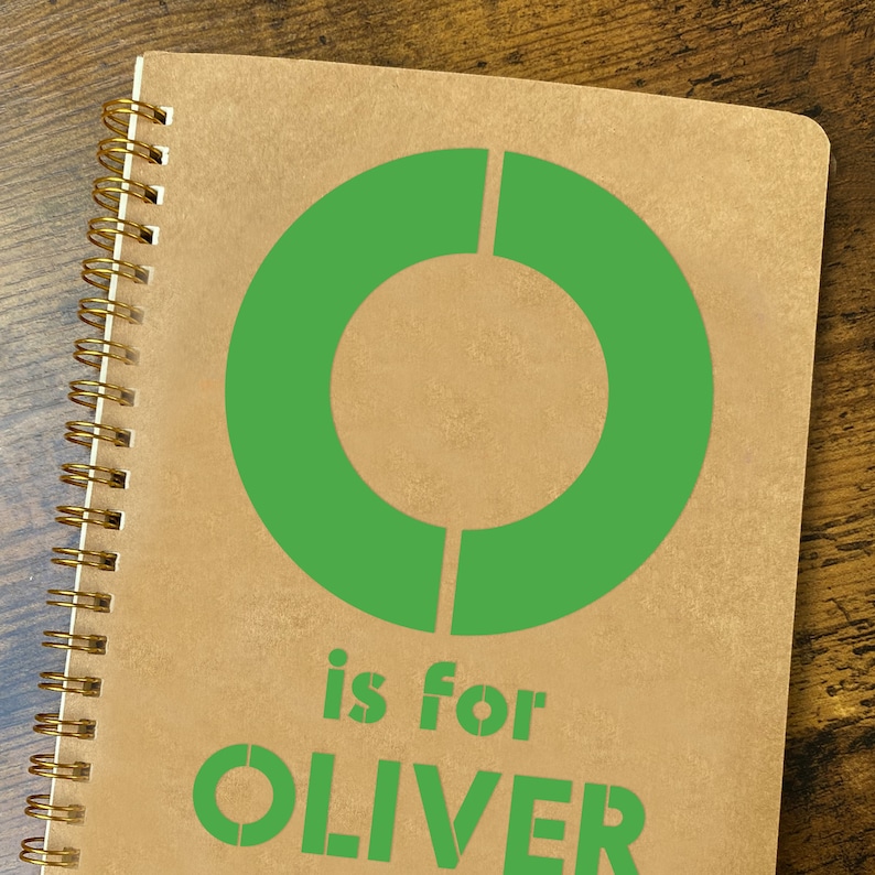 Personalized Kids Notebook: Monogram Initial, Spiral Bound - Etsy