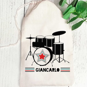 Personalized Rockstar Birthday Party Favor Bag: Music Theme Goodie Bag ...