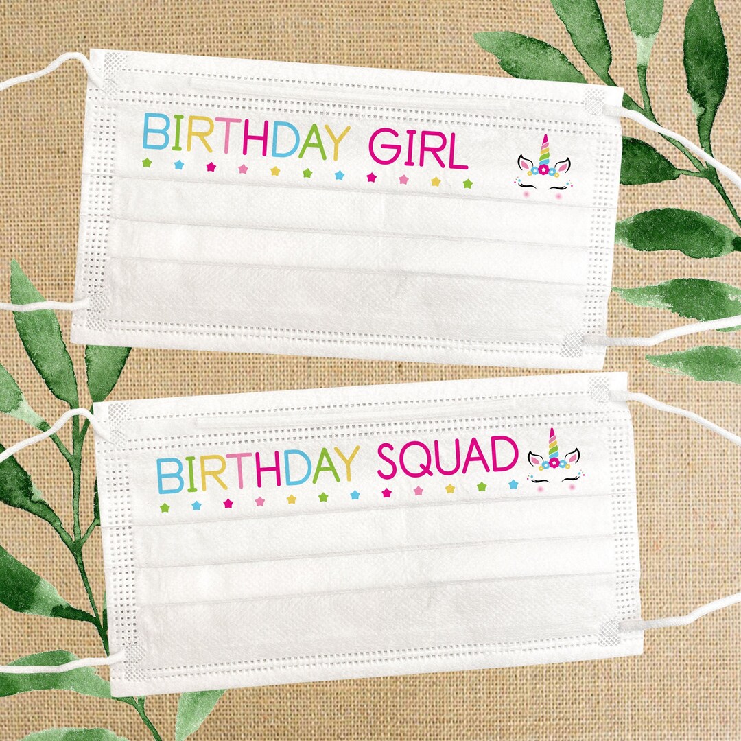 Unicorn Birthday Masks for Girls, Magical Unicorn Party Favors, Kids ...