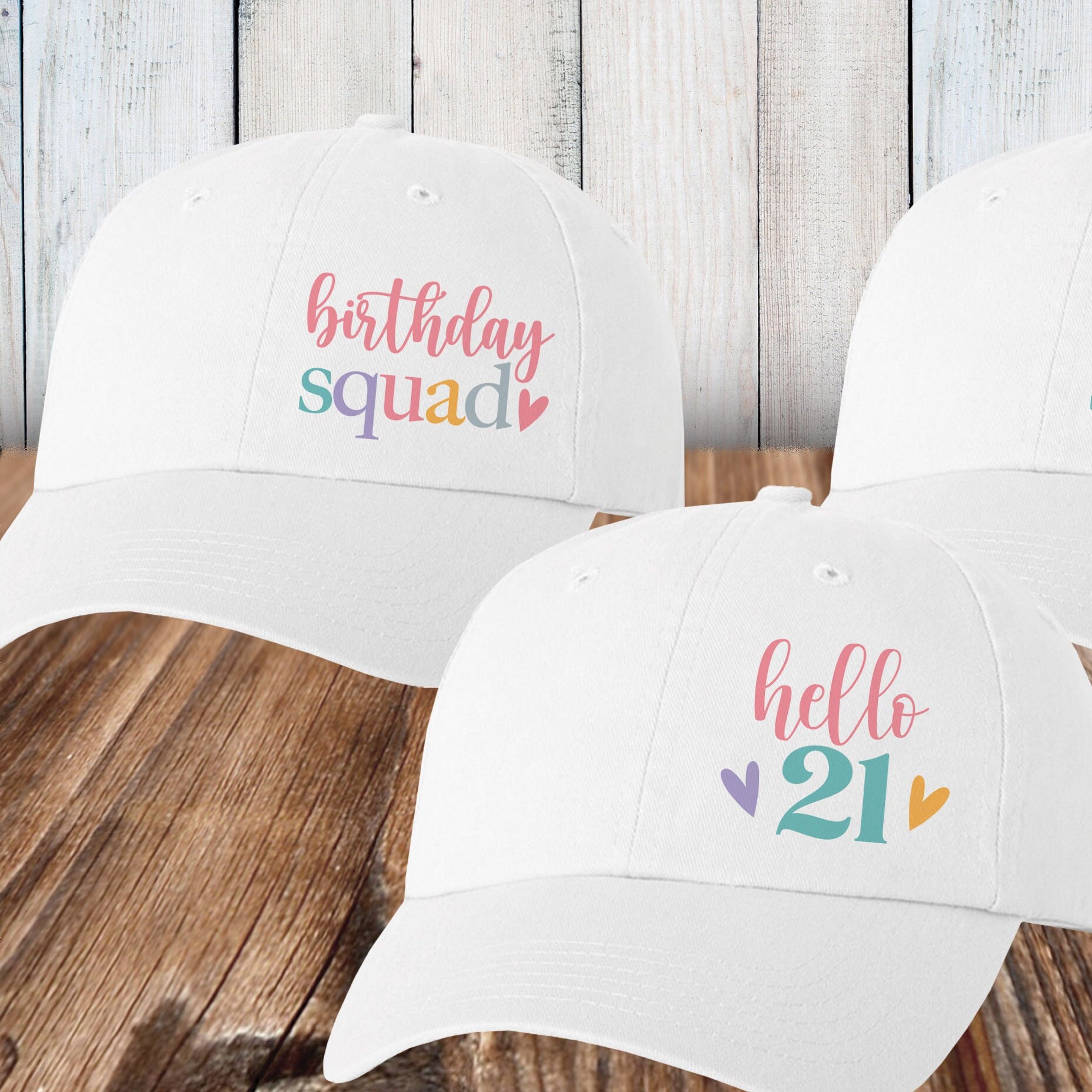 Personalized Birthday Baseball Cap: Custom Birthday Squad Hats - Etsy