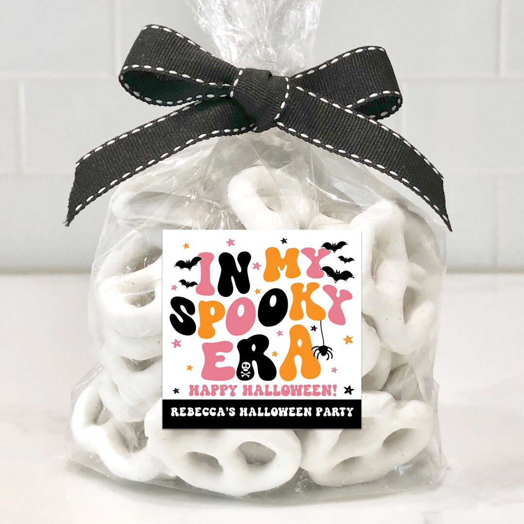 Spooky Era Halloween Labels: Custom Party Favor Stickers - Etsy