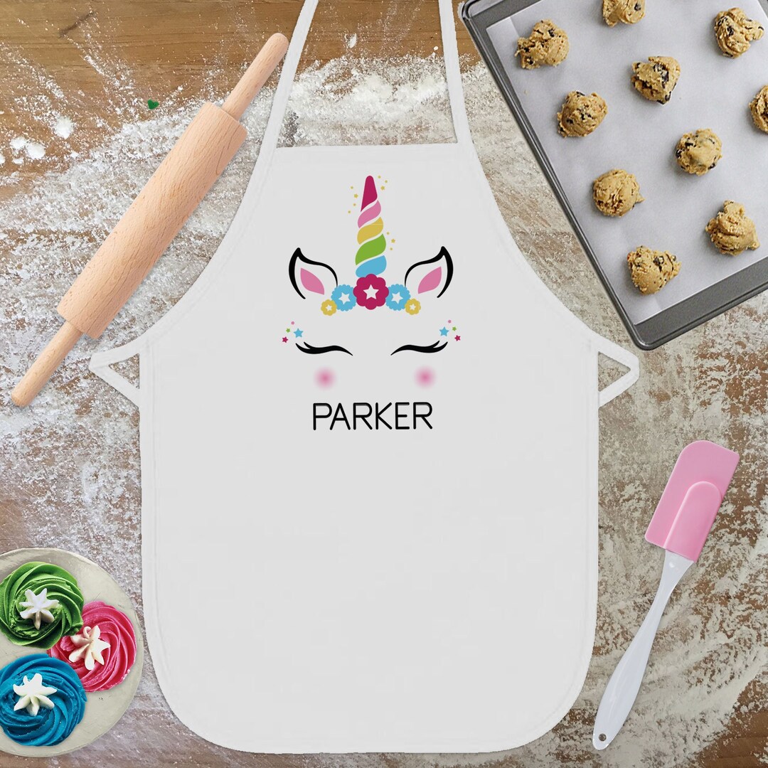 Personalized Unicorn Apron: Custom Girls Cooking Smock - Etsy