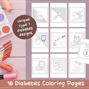 T1D Coloring Pages for Kids With Type 1 Diabetes | Educational ...