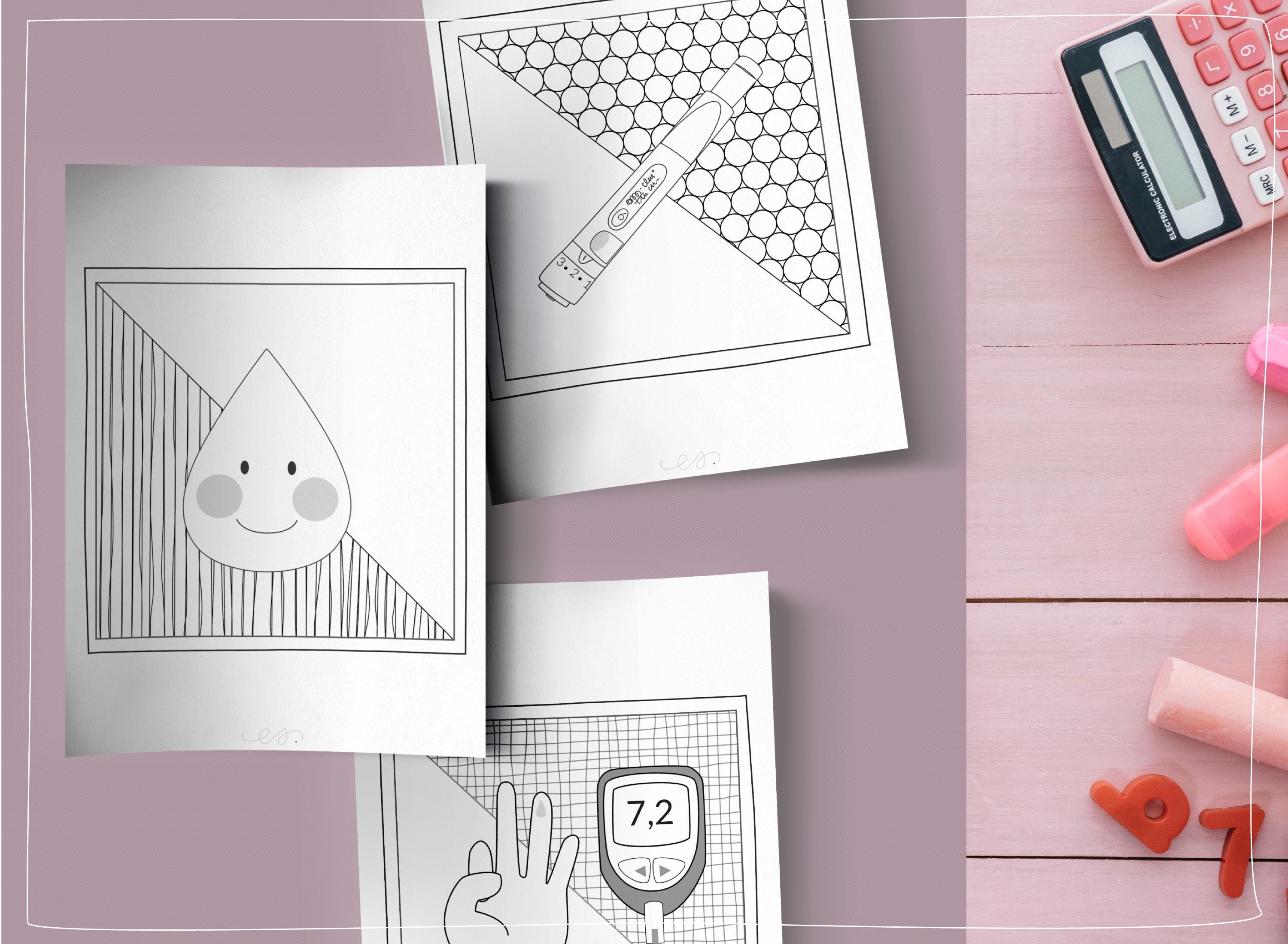 T1D Coloring Pages for Kids With Type 1 Diabetes | Educational ...