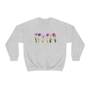 Tulips Crewneck Sweatshirt Tulip Sweater Tulip Sweatshirt Tulips Shirt ...