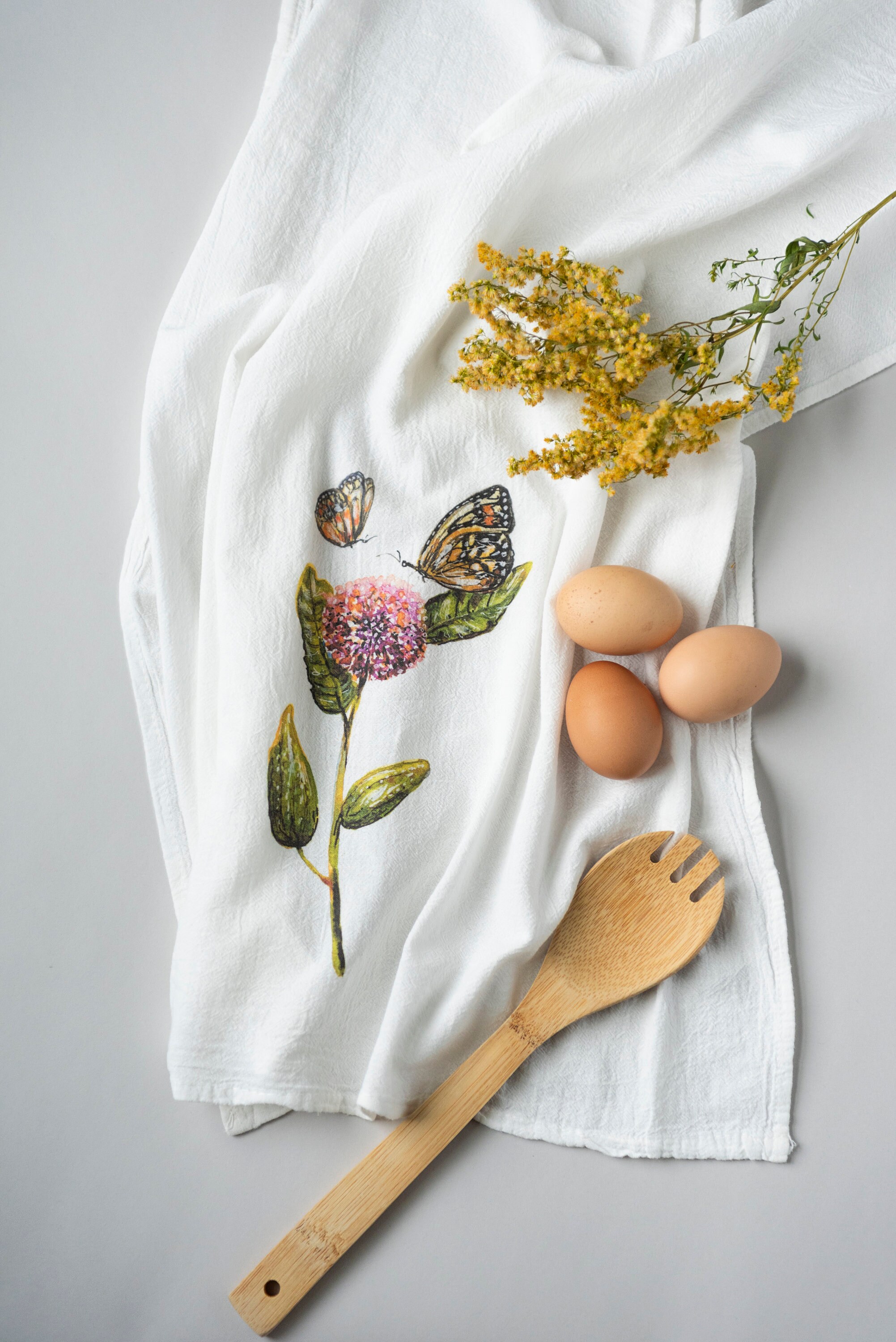 Monarch Butterfly Gift for Her Butterfly Tea Towel Gardener Gift for ...