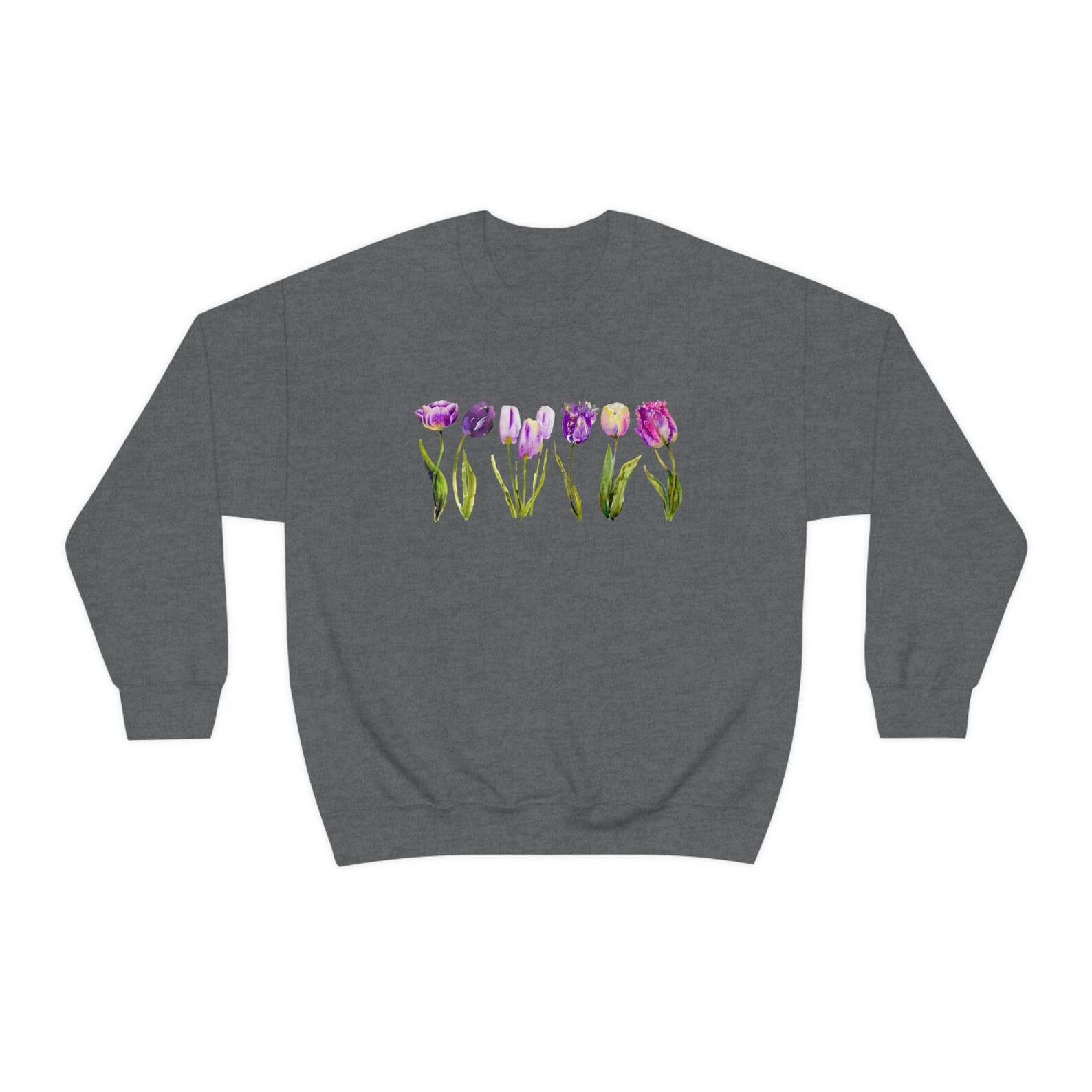 Tulips Crewneck Sweatshirt Tulip Sweater Tulip Sweatshirt Tulips Shirt ...
