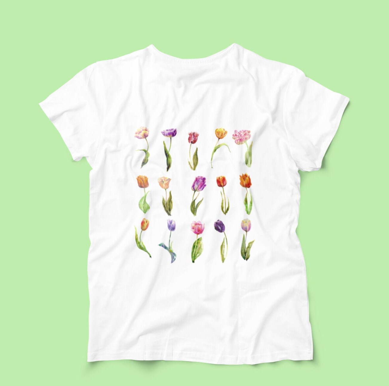 Tulip Tshirt Design Floral Shirt Tulip Garden Gift Flower Tee Tulip ...