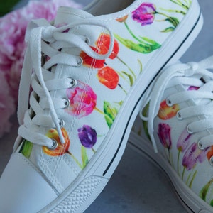 Flower Sneaker Flower Shoe Gift Floral Shoe Womens Sneaker Flower ...