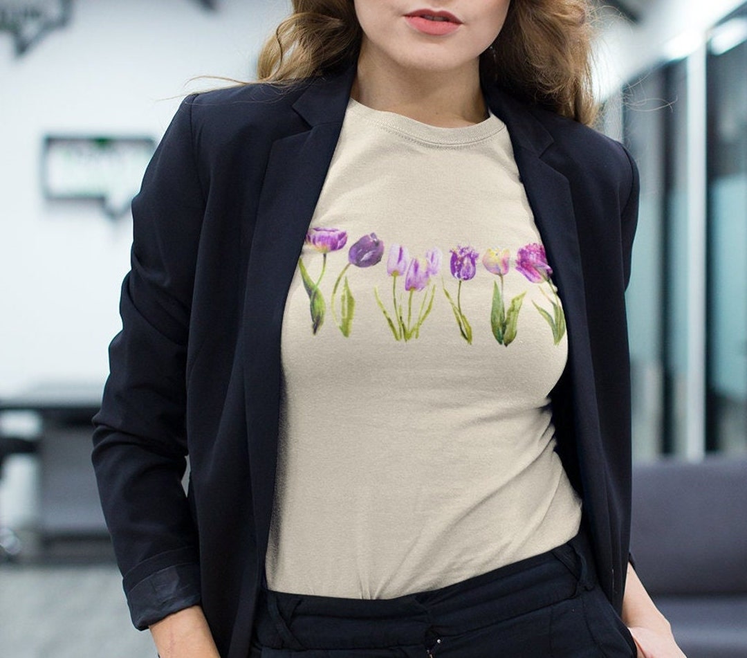 Tulip Flower Tshirt Tulip Garden Shirt for Gardener Tshirt Gift Tulip ...