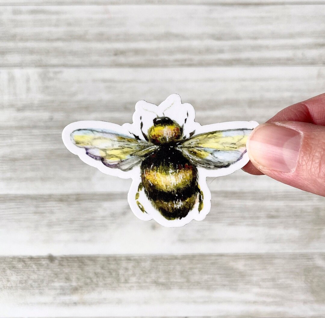 Bee Sticker Bee Mug Pollinator Sticker Bumble Bee Sticker Bee Art Gift ...