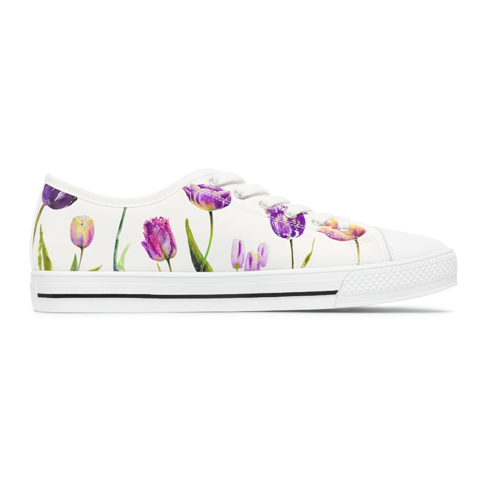 Flower Sneaker Flower Shoe Gift Floral Shoe Womens Sneaker Flower ...