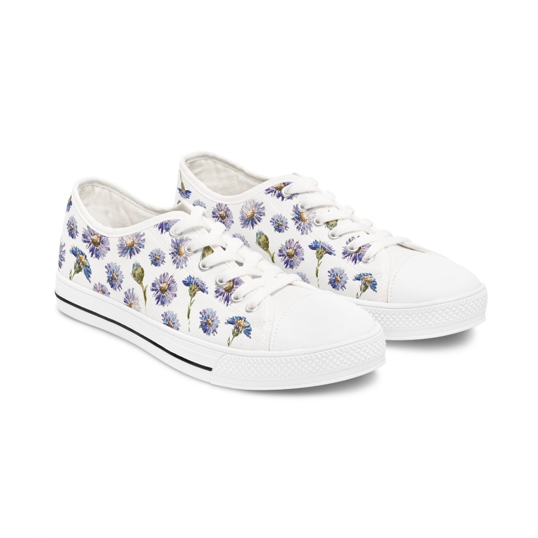 Floral Sneaker With Flower Pattern Shoe September Birth Flower Gift ...