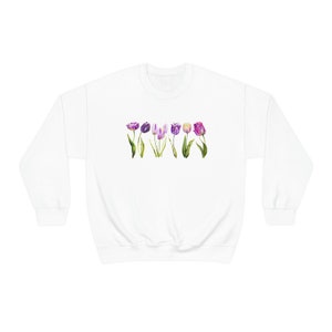 Tulips Crewneck Sweatshirt Tulip Sweater Tulip Sweatshirt Tulips Shirt ...