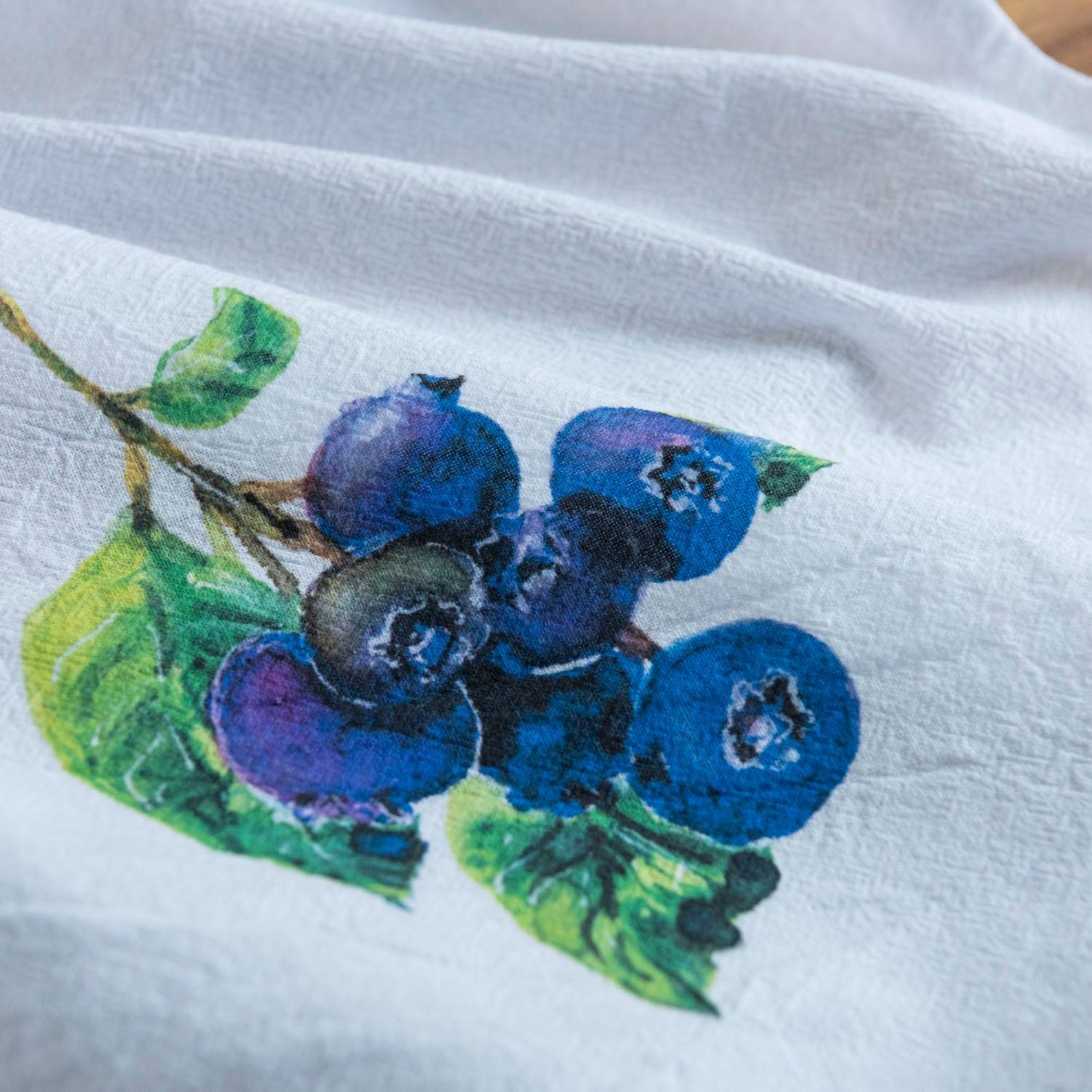 Blueberry Towel Berry Kitchen Decor Blueberry Gift Blueberry Dish Towel ...