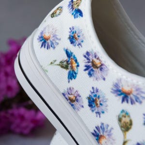 Floral Sneaker With Flower Pattern Shoe September Birth Flower Gift ...