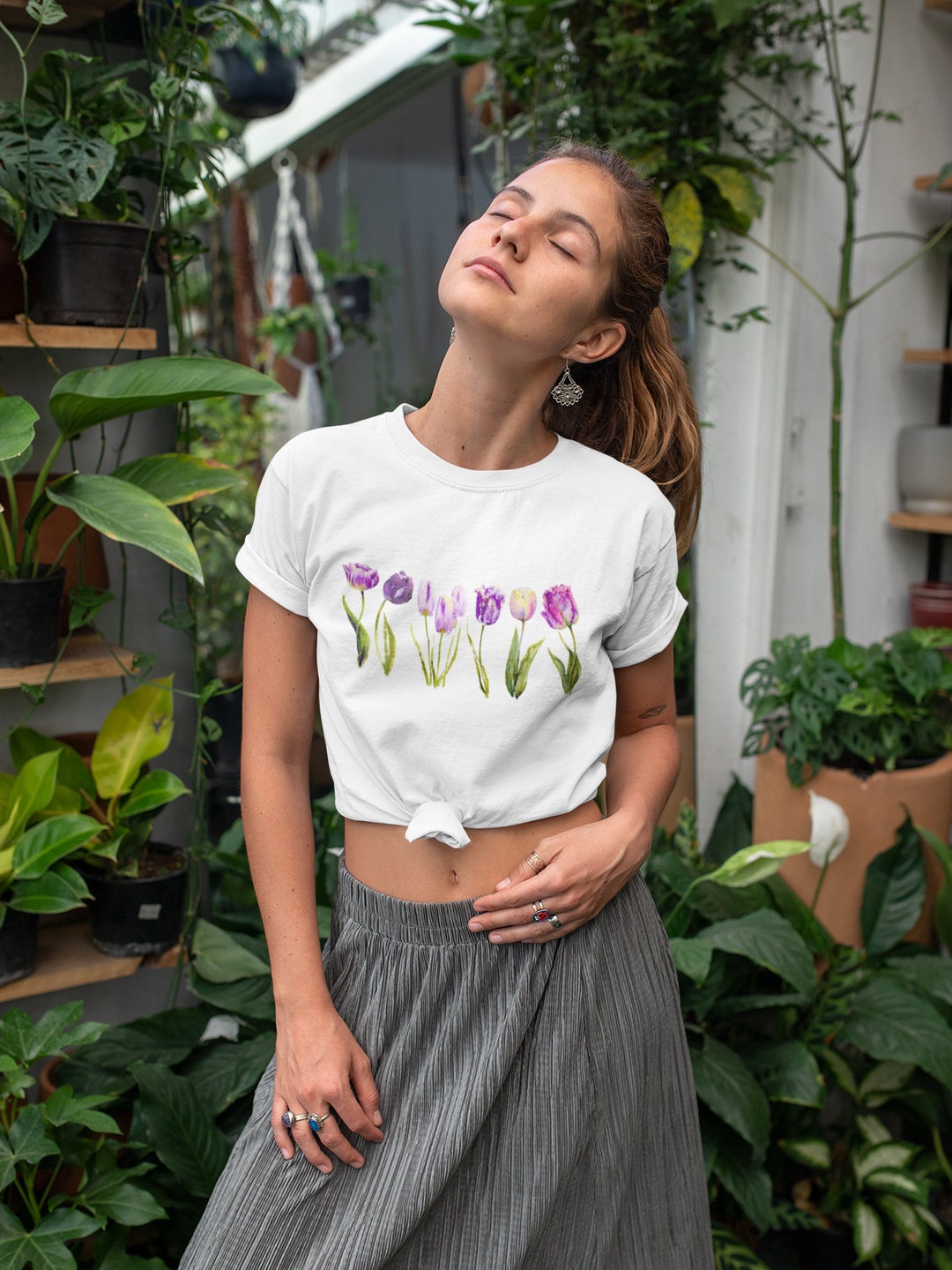 Tulip Flower Tshirt Tulip Garden Shirt for Gardener Tshirt Gift Tulip ...