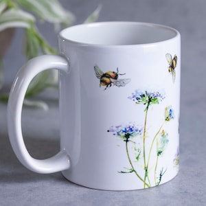 Bee Mug Ceramic Bee Ceramic Mug Bee Coffee Mug for Her Bumble Bee Mug ...