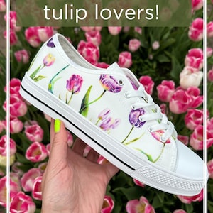 Flower Sneaker Flower Shoe Gift Floral Shoe Womens Sneaker Flower ...