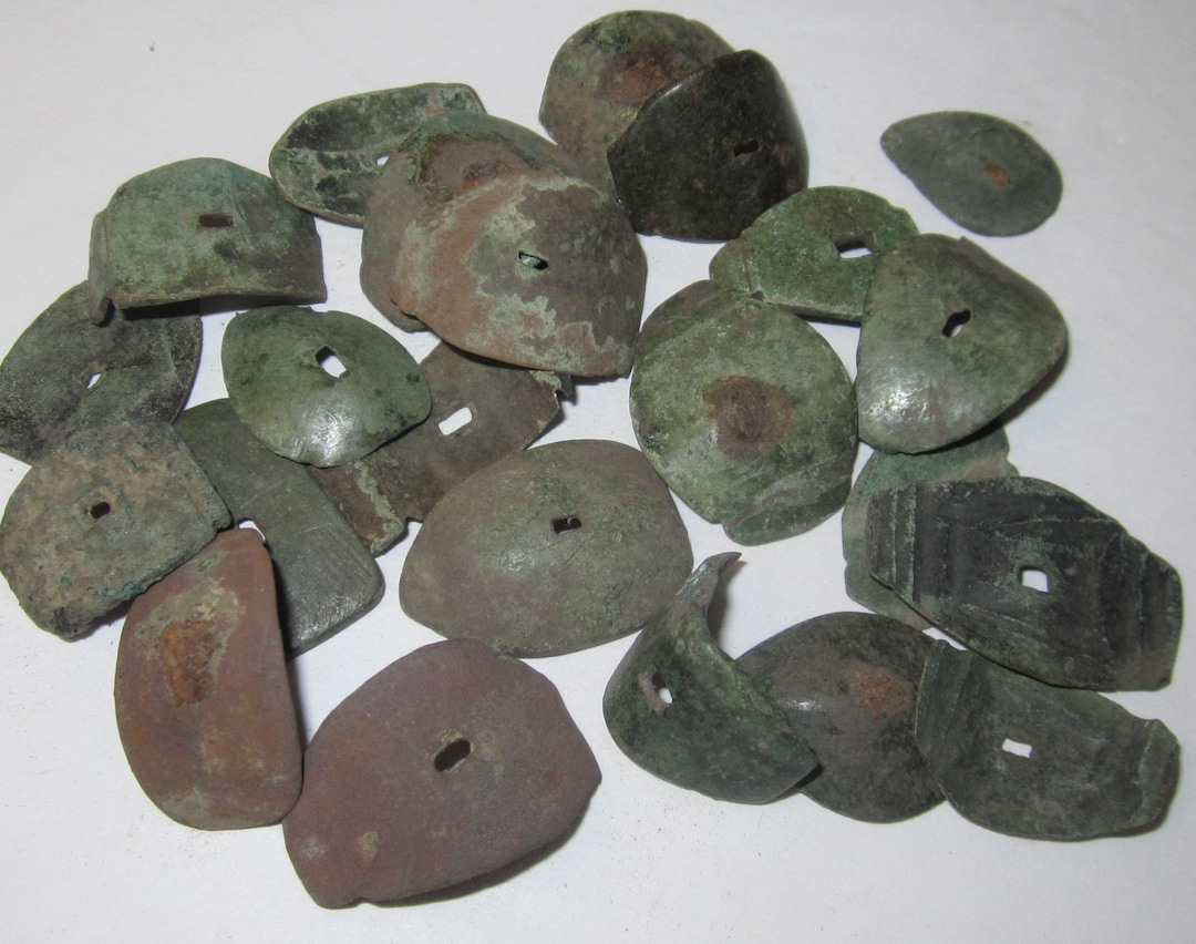 Ancient Roman Bronze Armor Scales, Lorica Squamata, 4 Pieces - Etsy