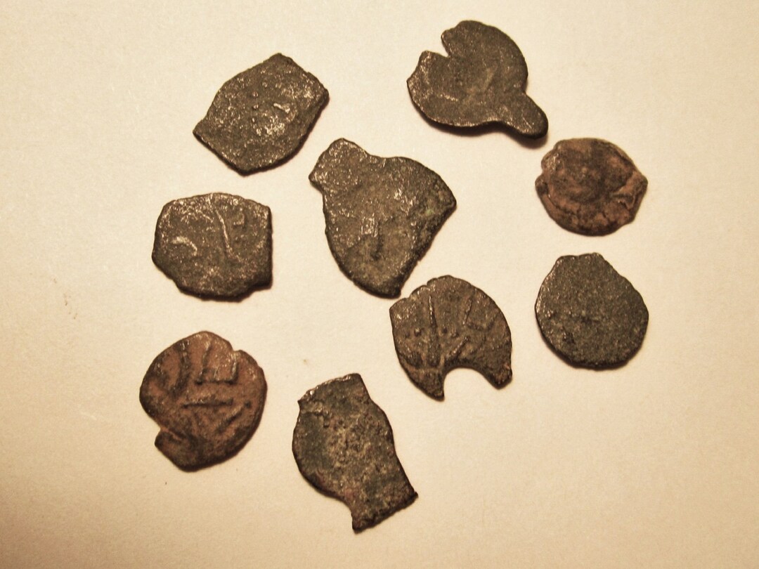 Lot of 9 Widow's Mite From Bible Fair to Relic Condition Over 2000 ...