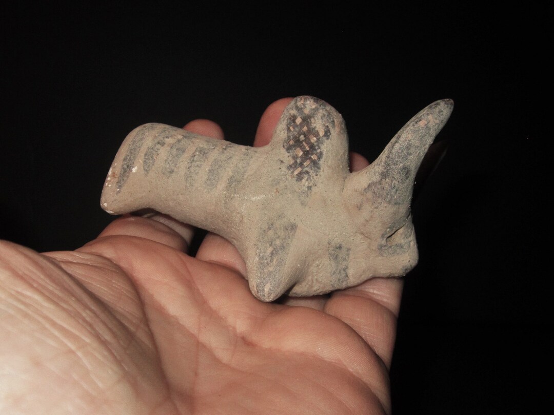 Indus Valley Harrapa Mohenjo Daro Large Terracotta Bichrome Zebu Bull ...