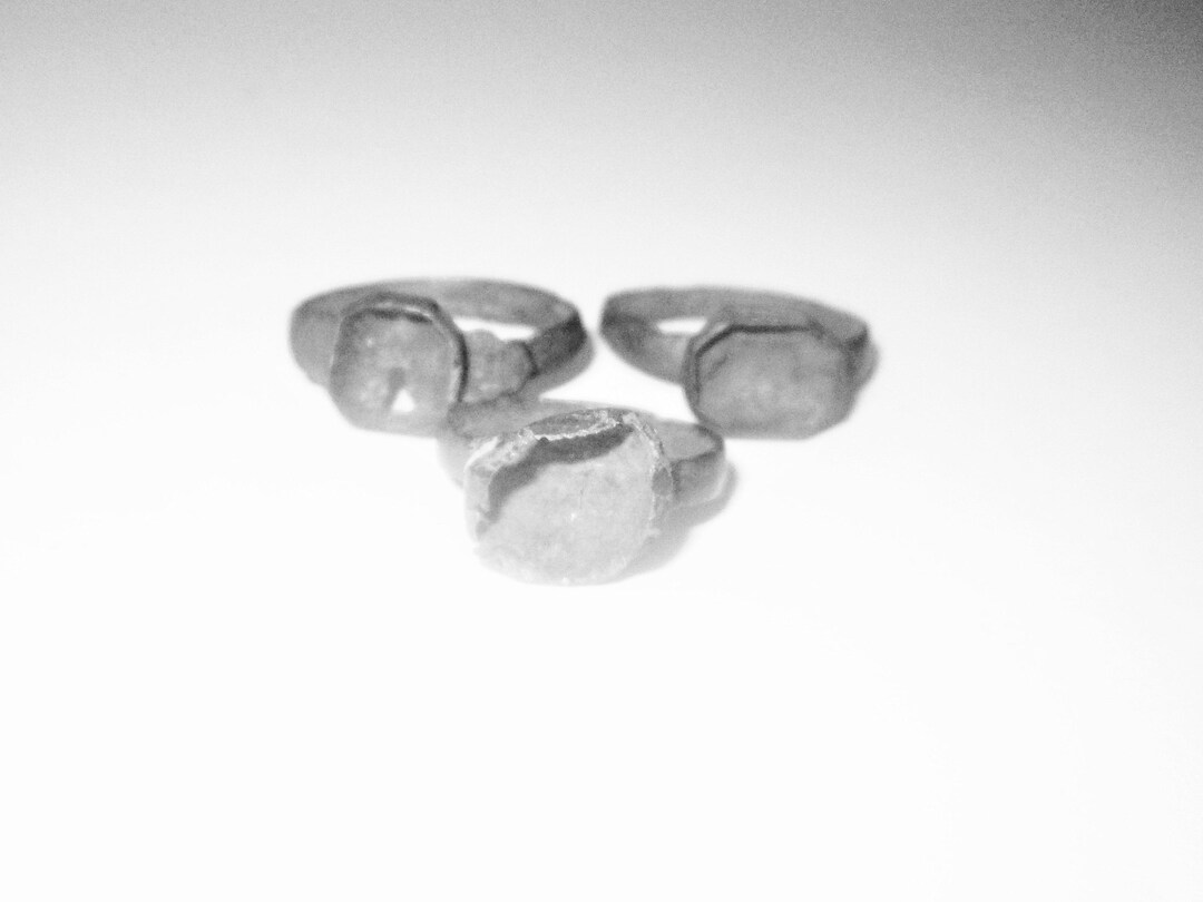 3 Medieval Bronze Relic Rings Northern/eastern Europe Missing Stones ...