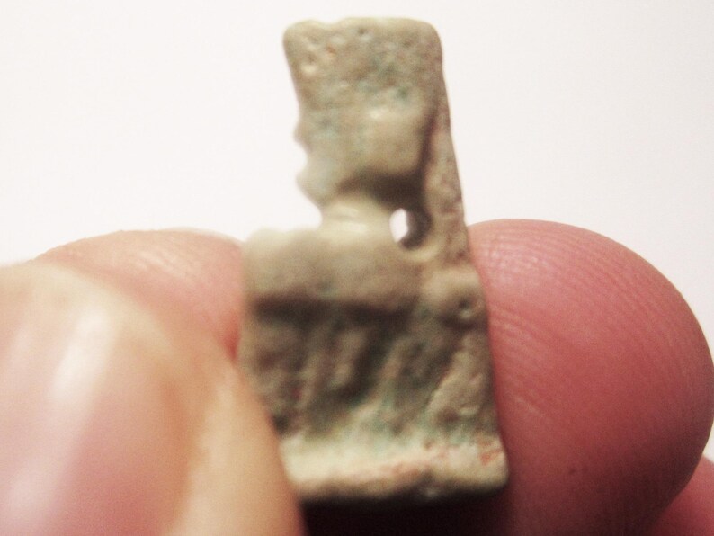 Ancient Egyptian Isis Wearing the Crown of Egypt Nursing Horus Faienced ...