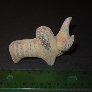 Indus Valley Harrapa Mohenjo Daro Large Terracotta Bichrome Zebu Bull ...