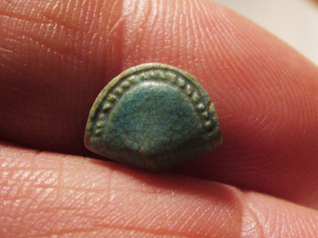Ancient Egyptian Cowrie Amulet From Middle Kingdom Faience and Paste ...
