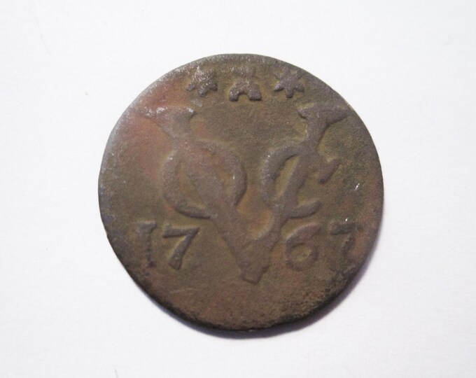 RARE 1767 American Revolution Period Coin Dutch Duit America's First ...