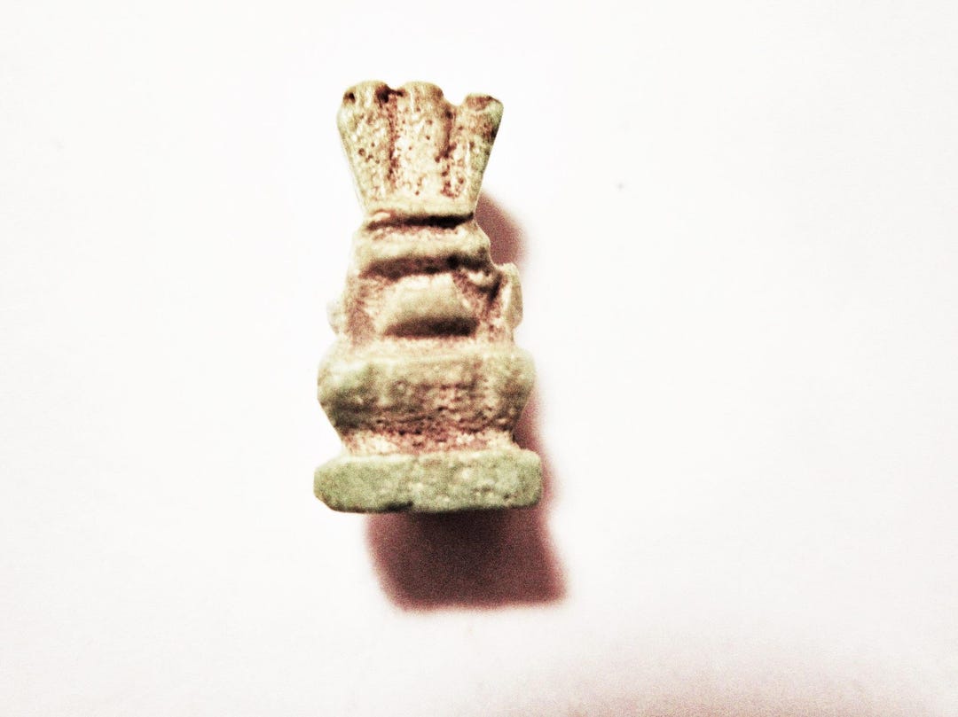 Ancient Egyptian Bes Amulet Faienced Faience Paste Late Period 600-300 ...