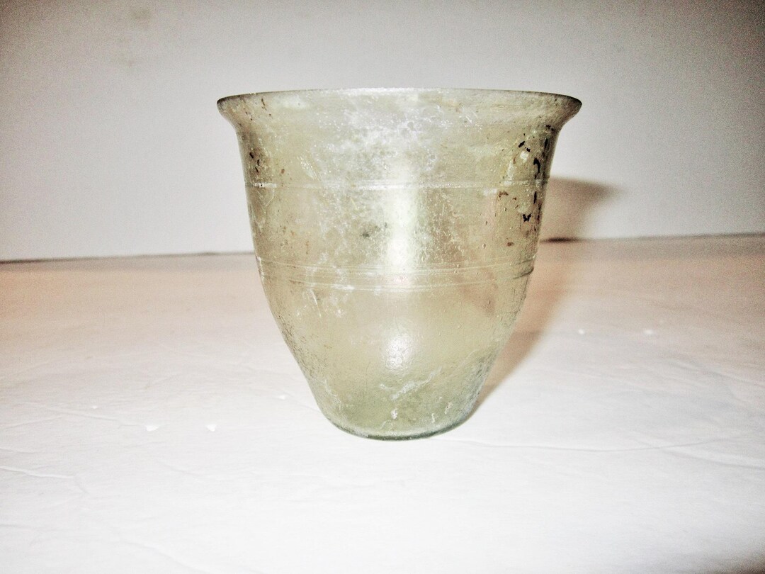 Roman Glass Beaker or Cup – Roman Empire C. 200 AD Iridescent Antiquity ...