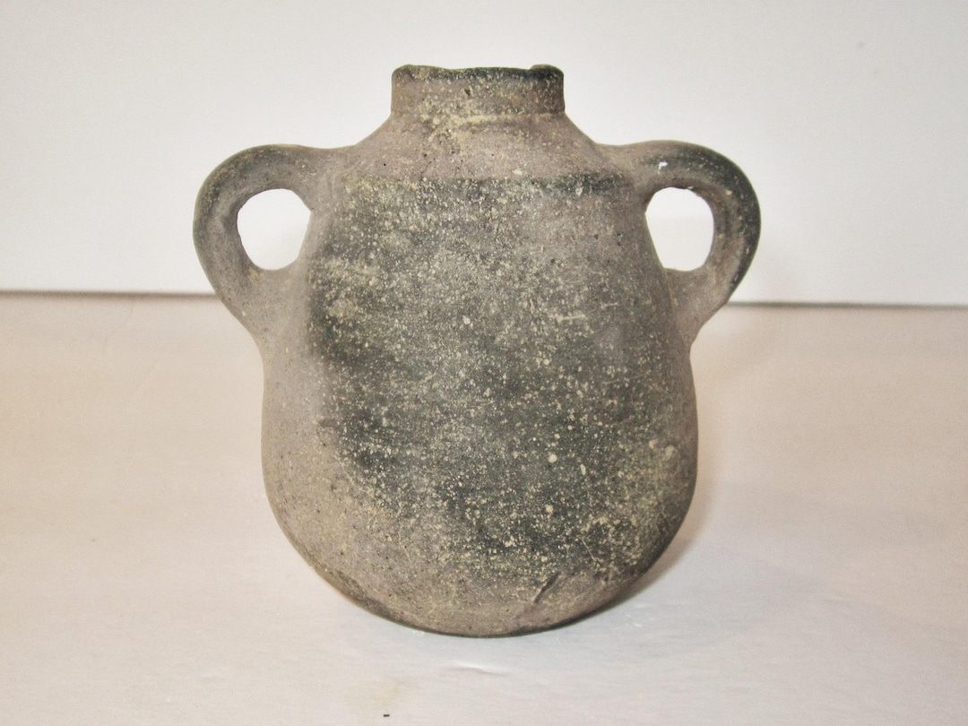 Roman Provincial Buff Ware Terracotta Unguentaria in Double Handled Jar ...